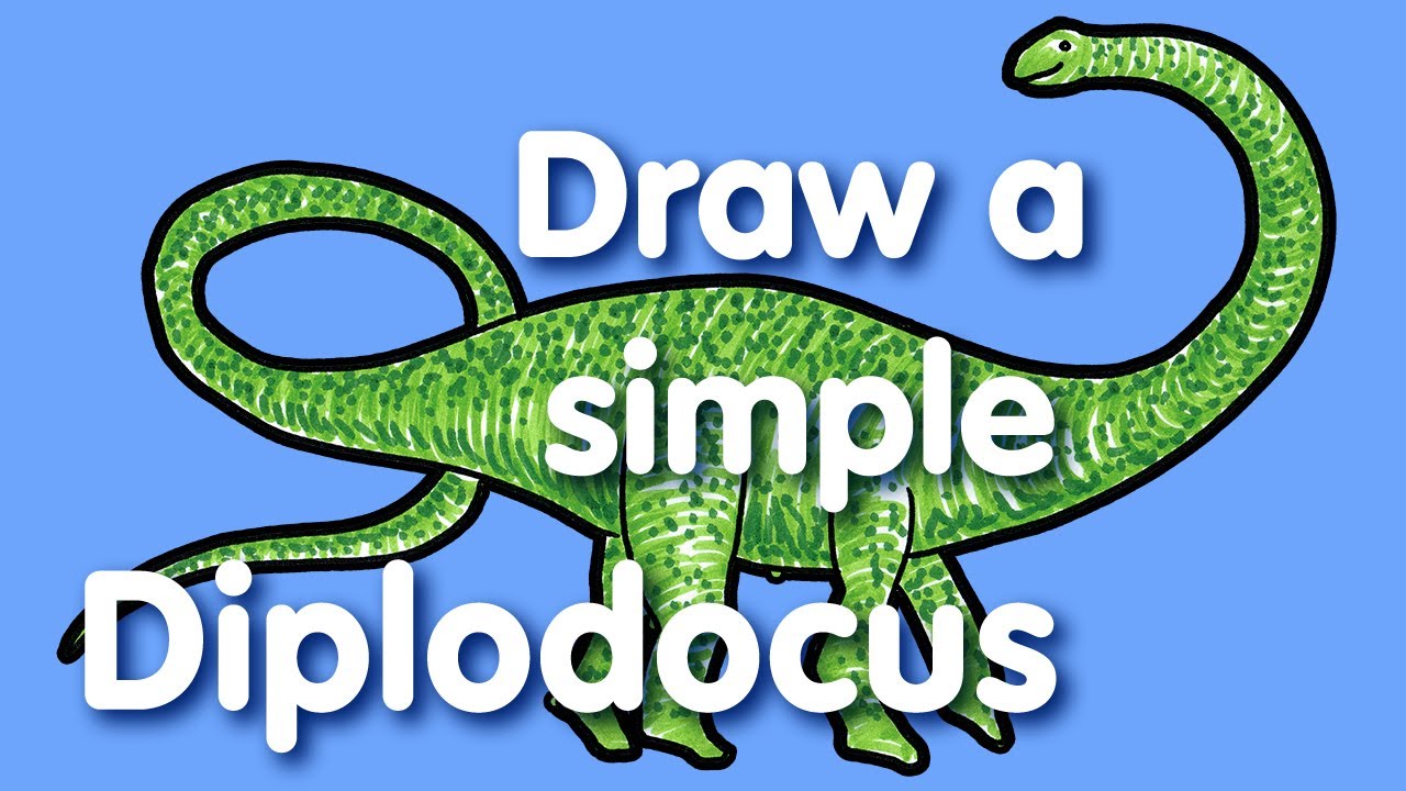 Draw a Diplodocus - YouTube