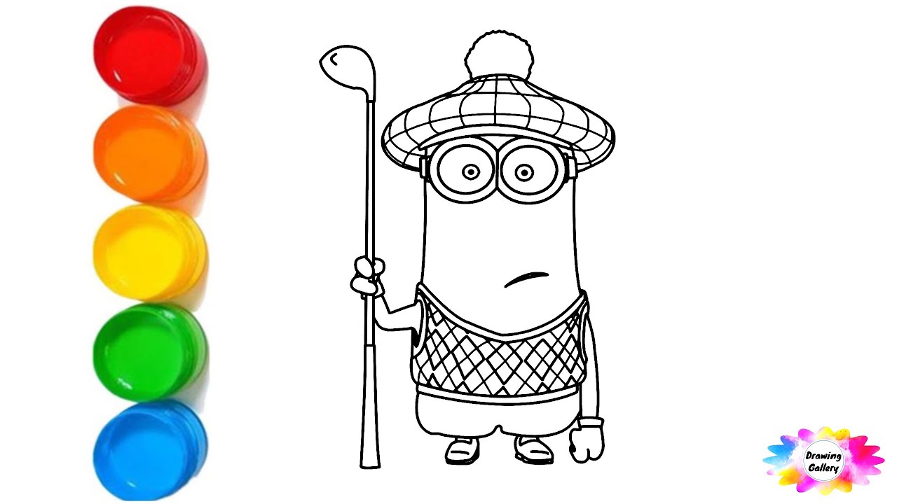 Minion Golf Coloring Page Who's That Minion? 8 Despicable Me Minion