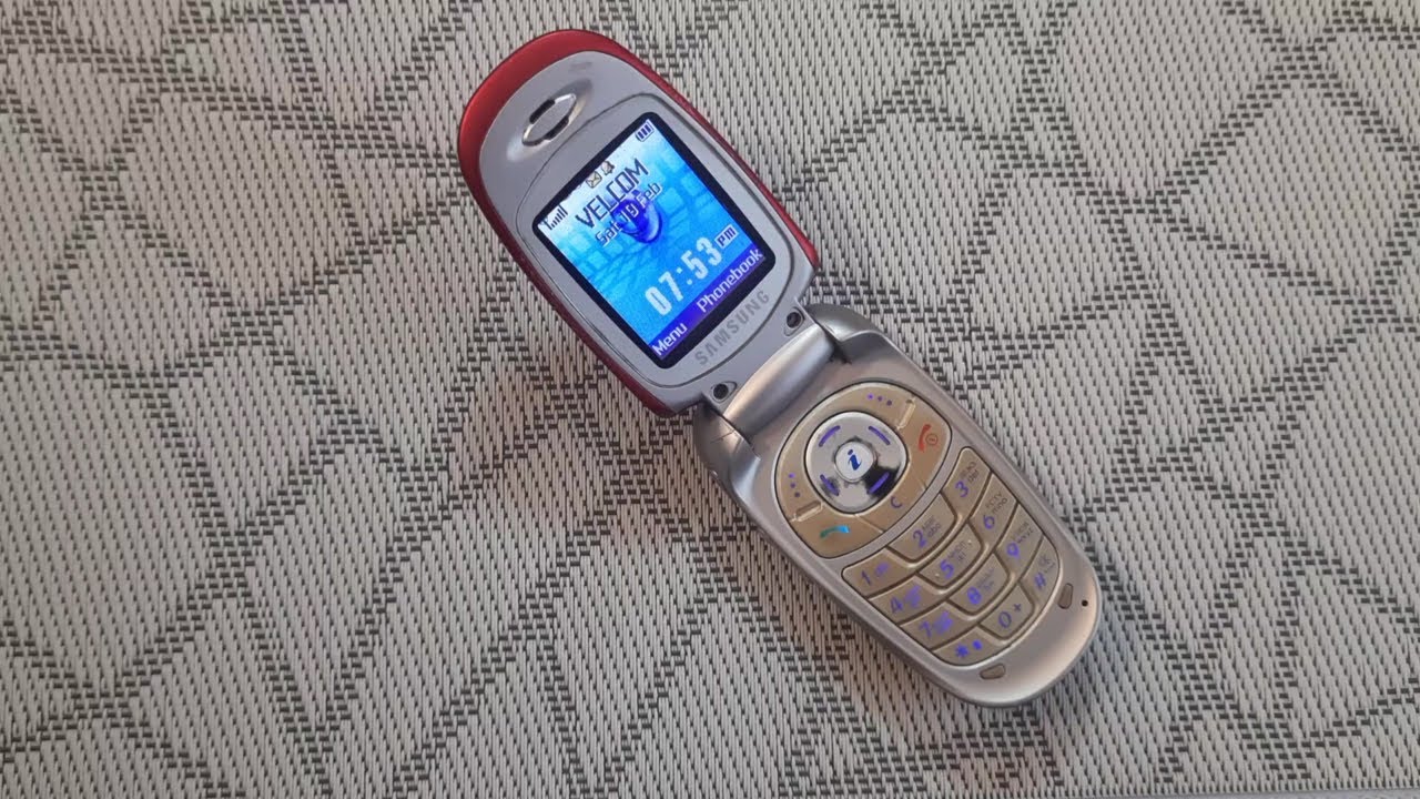 Samsung SGH-X461 incoming call - YouTube