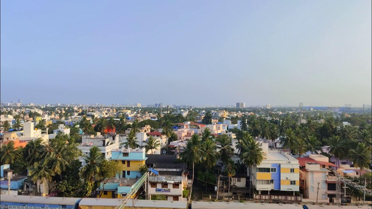 Adambakkam arial view from St. Thomas Mount metro. - YouTube