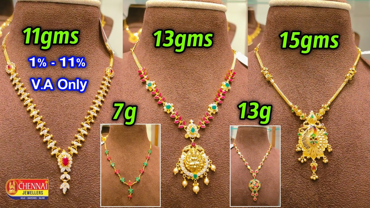 7grams నుండి Latest Gold #Necklace Design's l #Gold Necklace ...