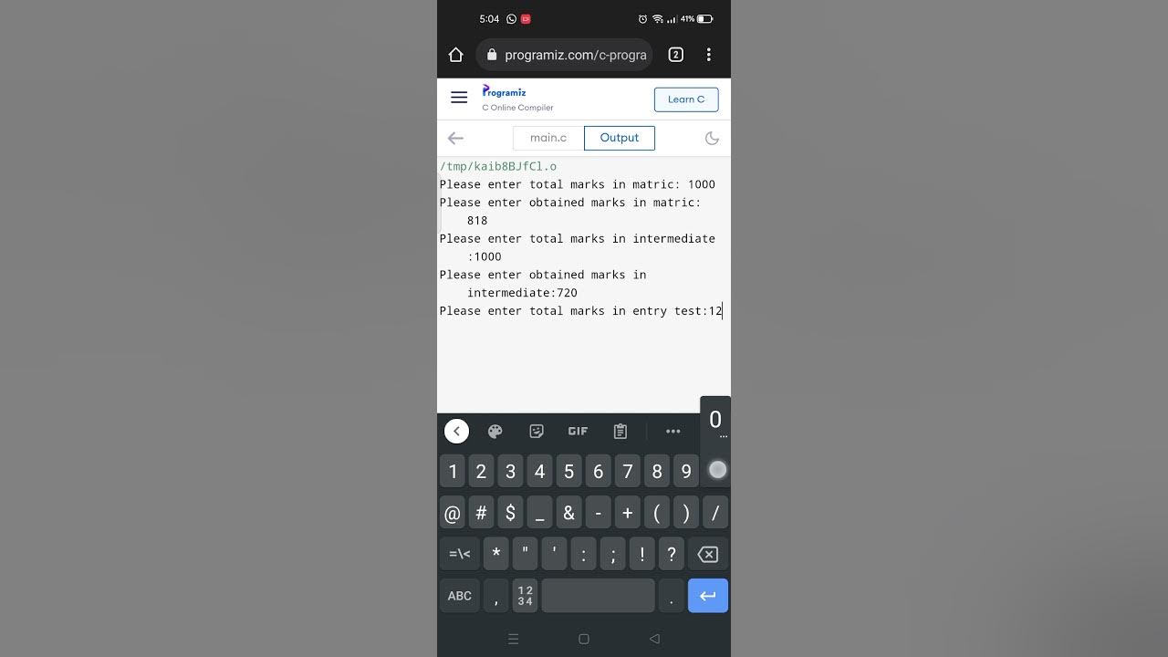 Chapter#3 Programming Exercise 6 (Solution) Class 10 Computer Science - YouTube