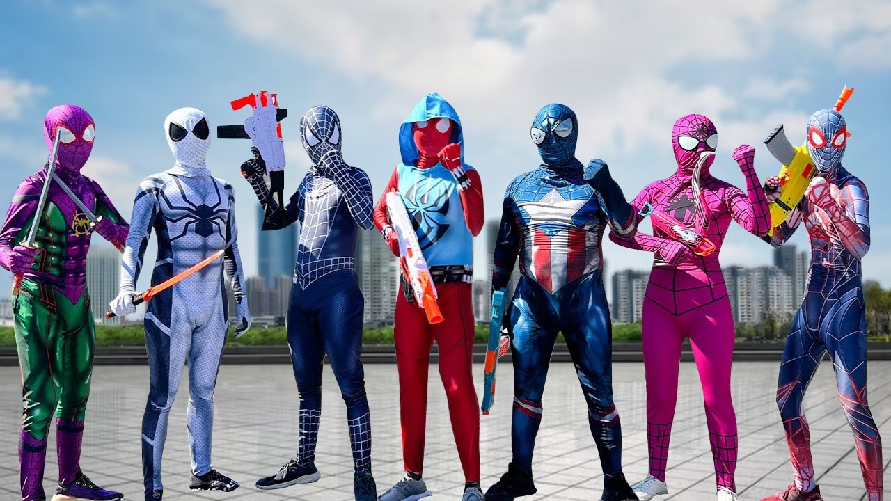 TEAM SPIDER MAN in REAL LIFE | Marvel's Spider-Man 2 - Be Greater ...