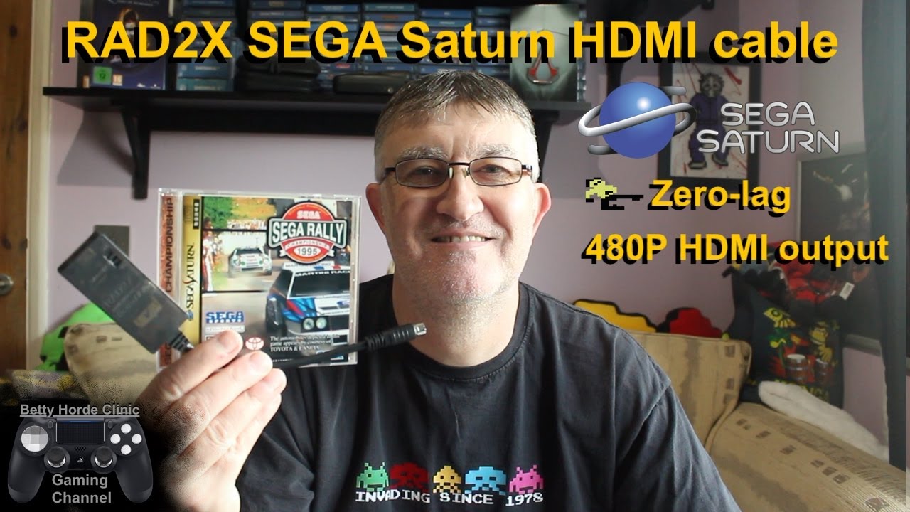 RAD2X SEGA Saturn HDMI cable - YouTube