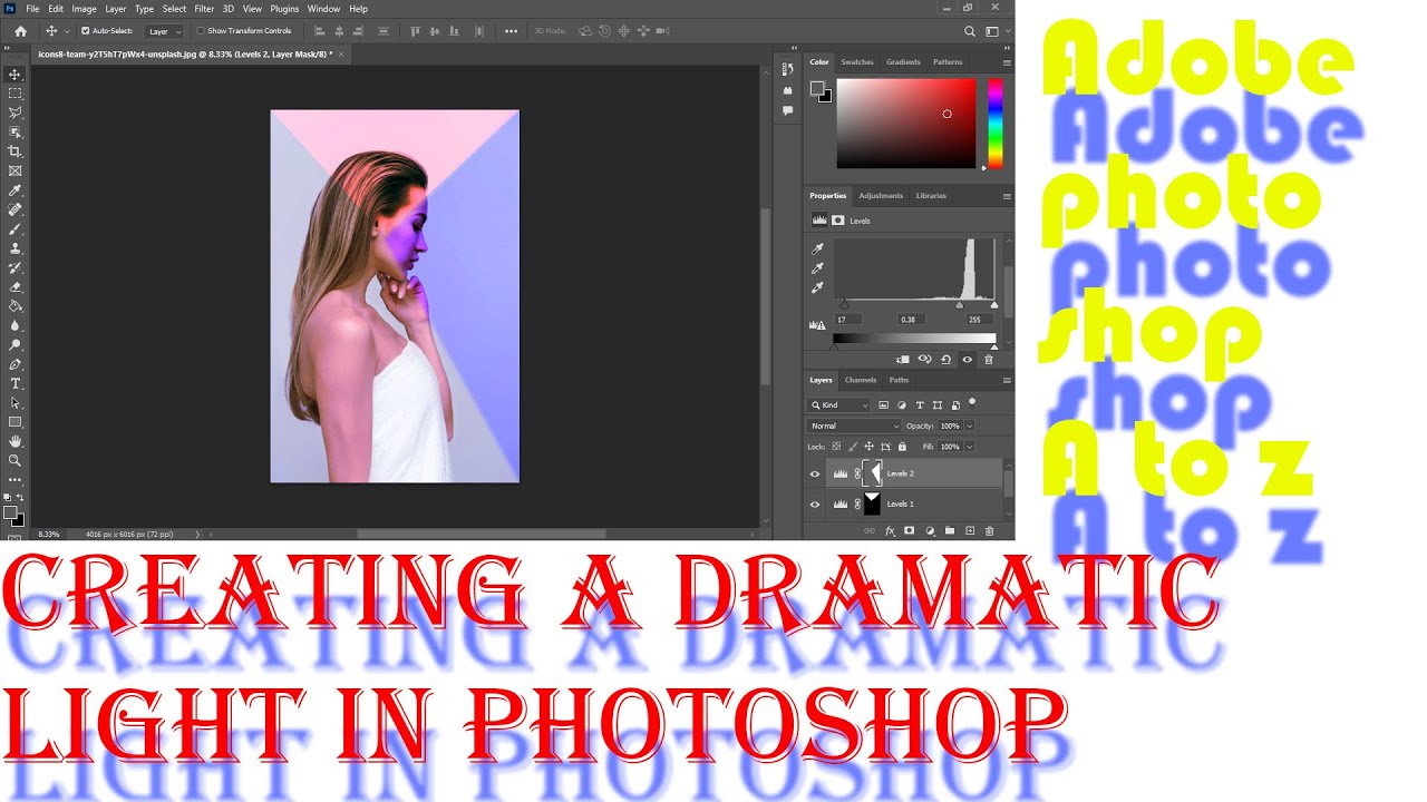 How to create dramatic Light in Adobe Photoshop - YouTube