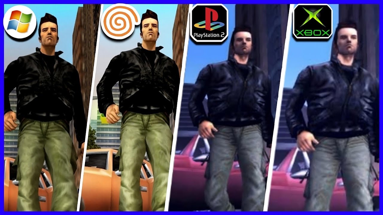 Grand theft auto 3 on SEGA Dreamcast vs PlayStation 2 vs Xbox vs ...