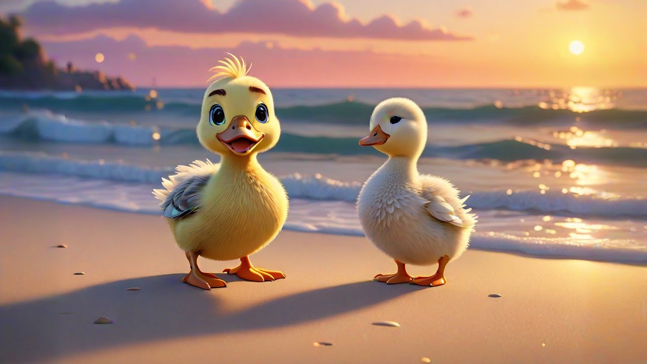 Three Baby Ducks Learn A B C | ABC Song for Kids | Nursery Rhymes and ...