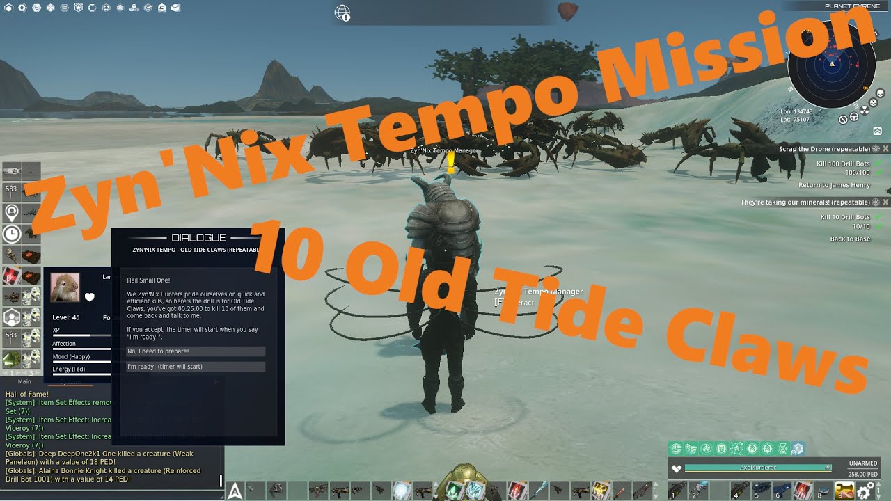 Zyn'Nix Tempo Mission - 10 Old Tide Claws - Planet Cyrene - YouTube