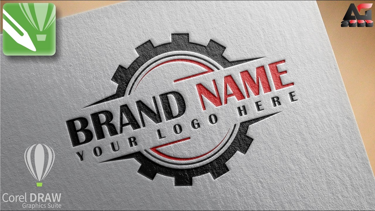 Brand name logo making in CorelDraw | CorelDraw tutorial - YouTube