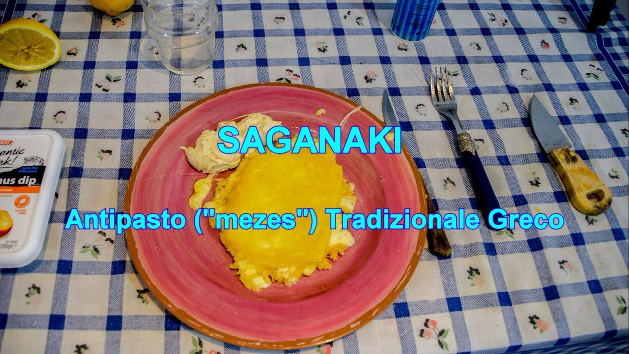 SAGANAKI Formaggio Fritto Tradizionale Greco - La Ricetta - YouTube
