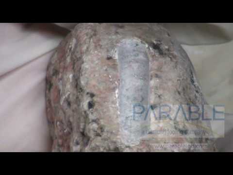 Grinding Granite Rock - YouTube