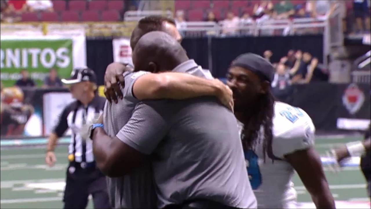 Soul Coaches Clint Dolezel & Phil Bogle Celebrating - Soul vs. Rattlers ...