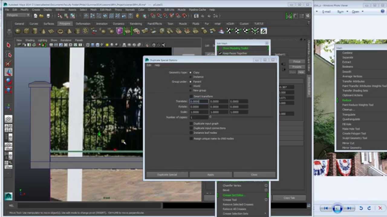 Maya Basics Duplicates Instances And Duplicate Special Youtube