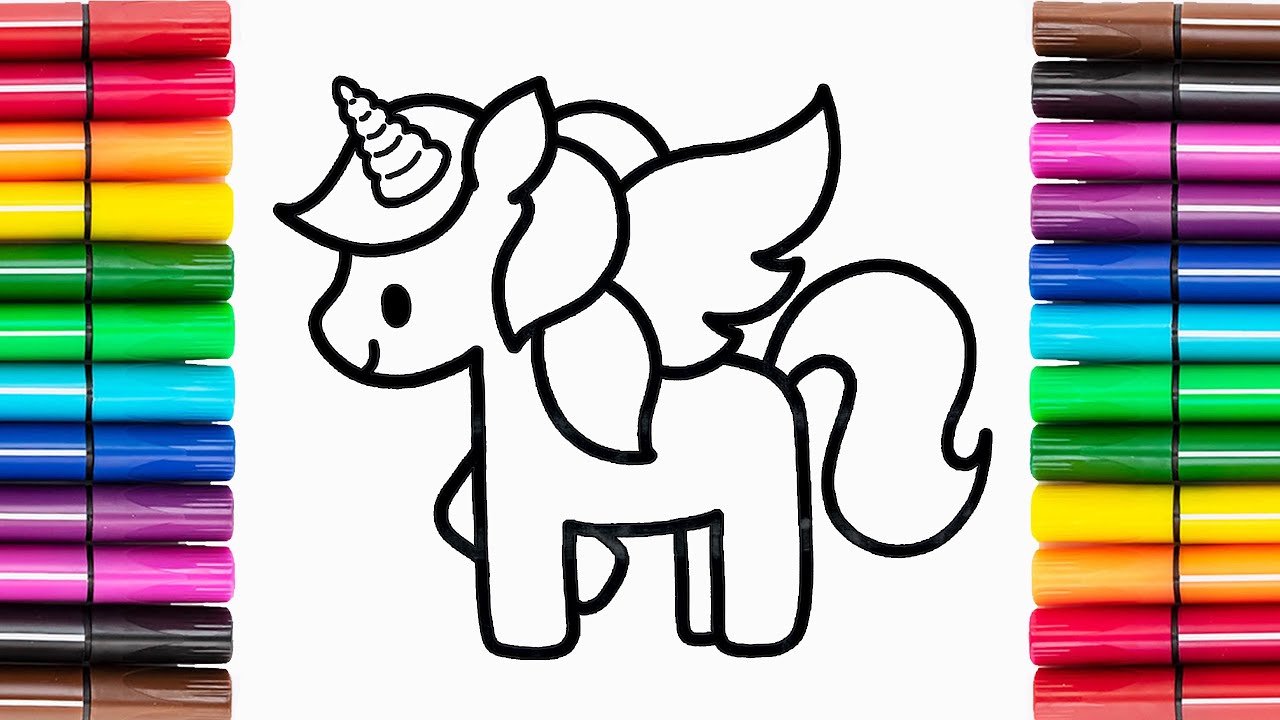 Coloring a picture with kids and learning basic colors together Video ...