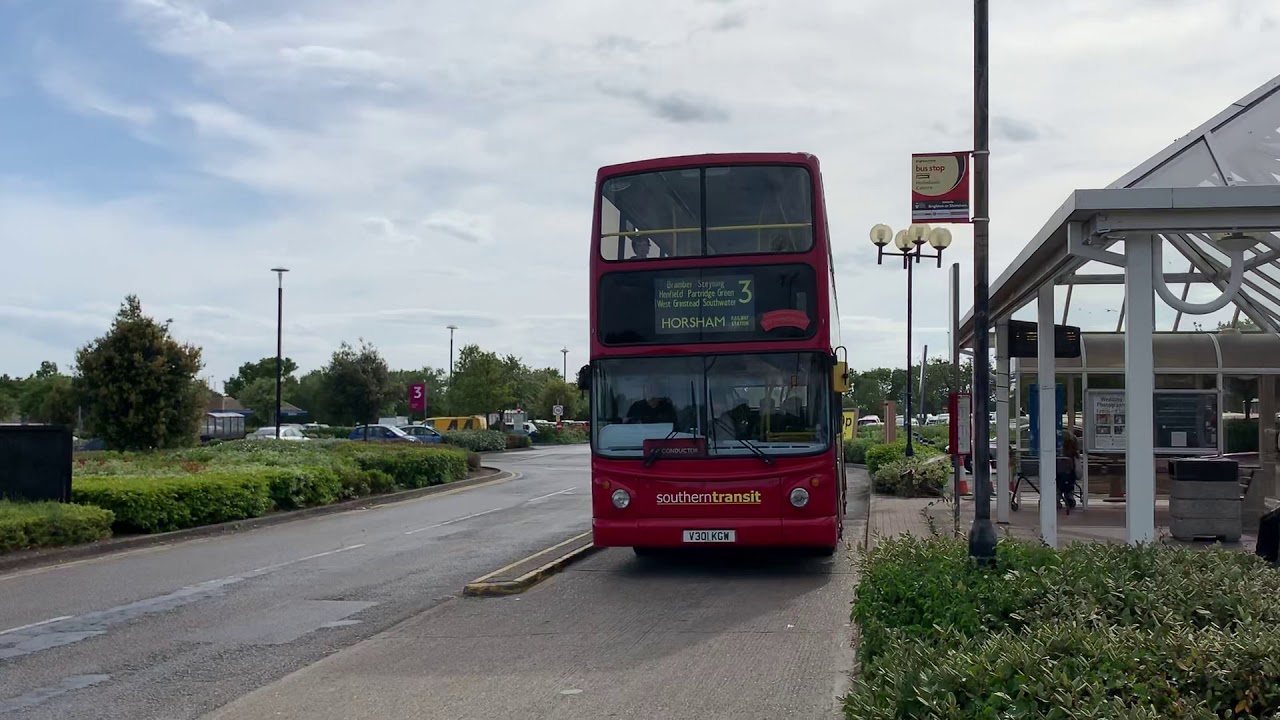 Southern transit Bus Route 3 Departing Holmbush centre Bus stop - YouTube