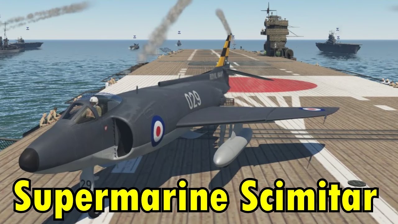 Supermarine Scimitar Carrier Landing - YouTube