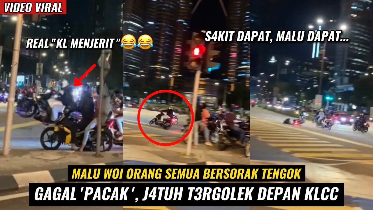 MAT REMPIT 'TERG0LEK' DEPAN RAMAI, AKSI 'PAC4K' GAGAL🤣 - YouTube