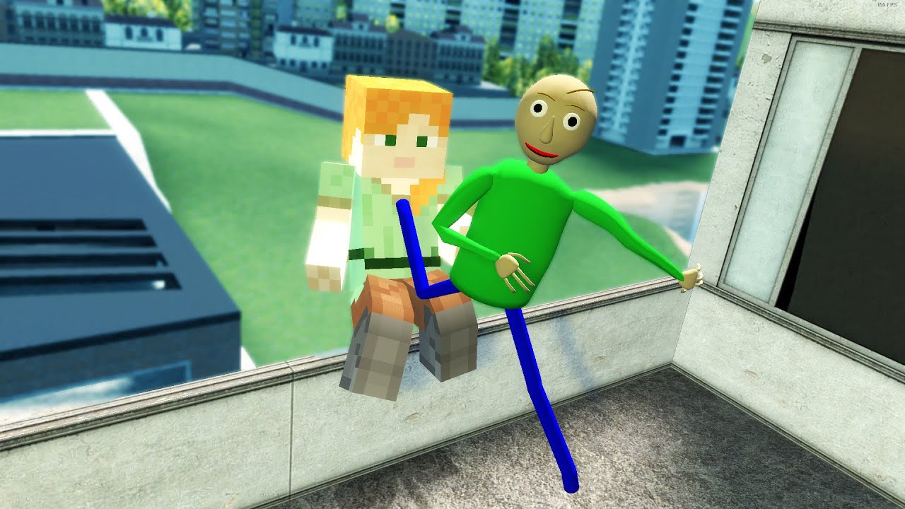Alex vs Baldi not ordinary ragdolls epic fails & water fails in [Garry ...