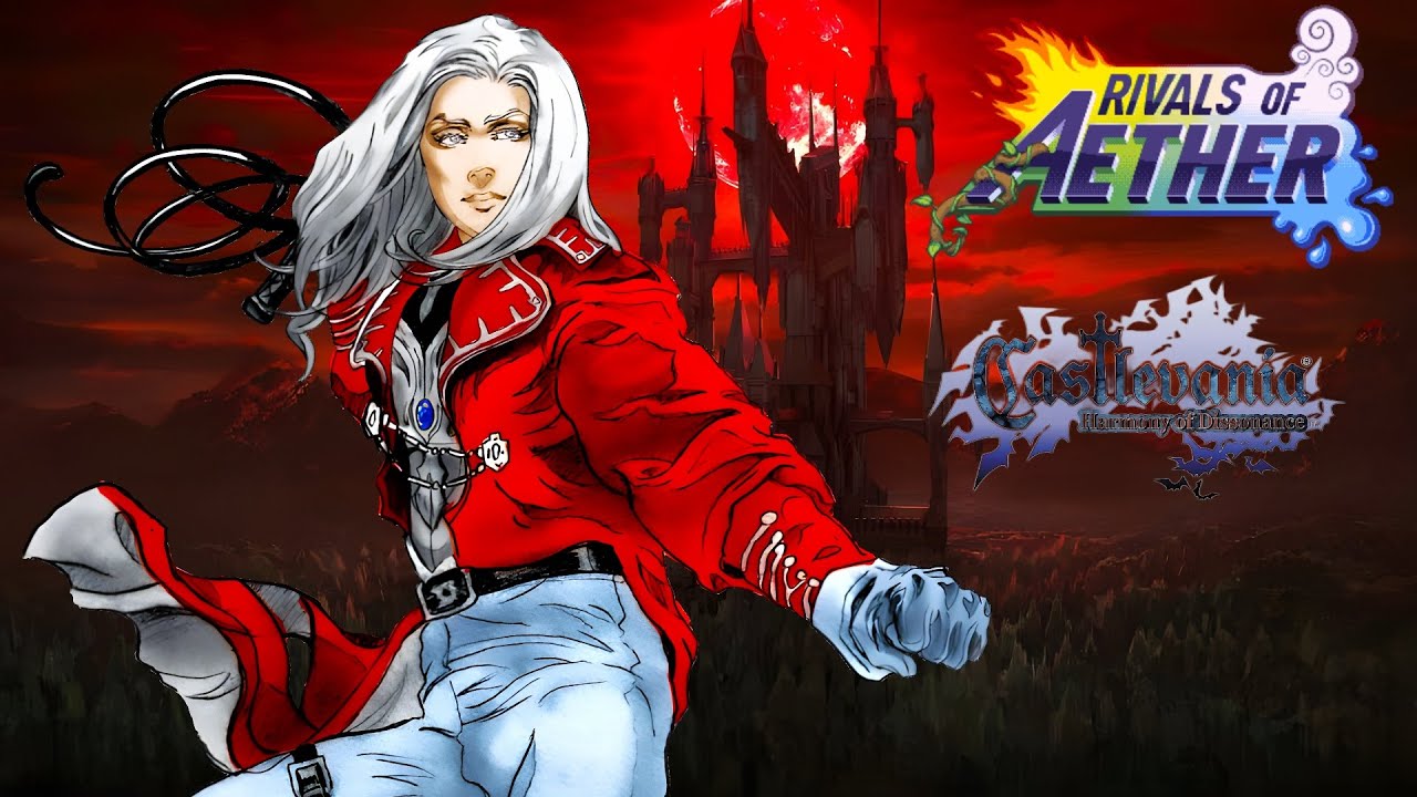 Juste Belmont With Castle Background Castlevania Harmony