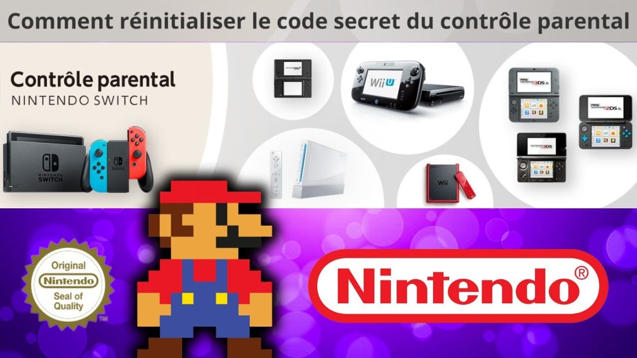 TUTO SWITCH, 3DS, WII U : DÉBLOQUER LE CODE DE CONTRÔLE PARENTAL - YouTube