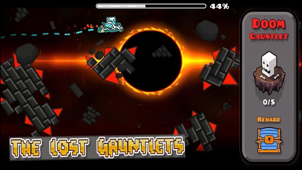 💀DOOM GAUNTLET Complete [ALL LEVELS] | Geometry Dash [2.11] Benjaloide ...