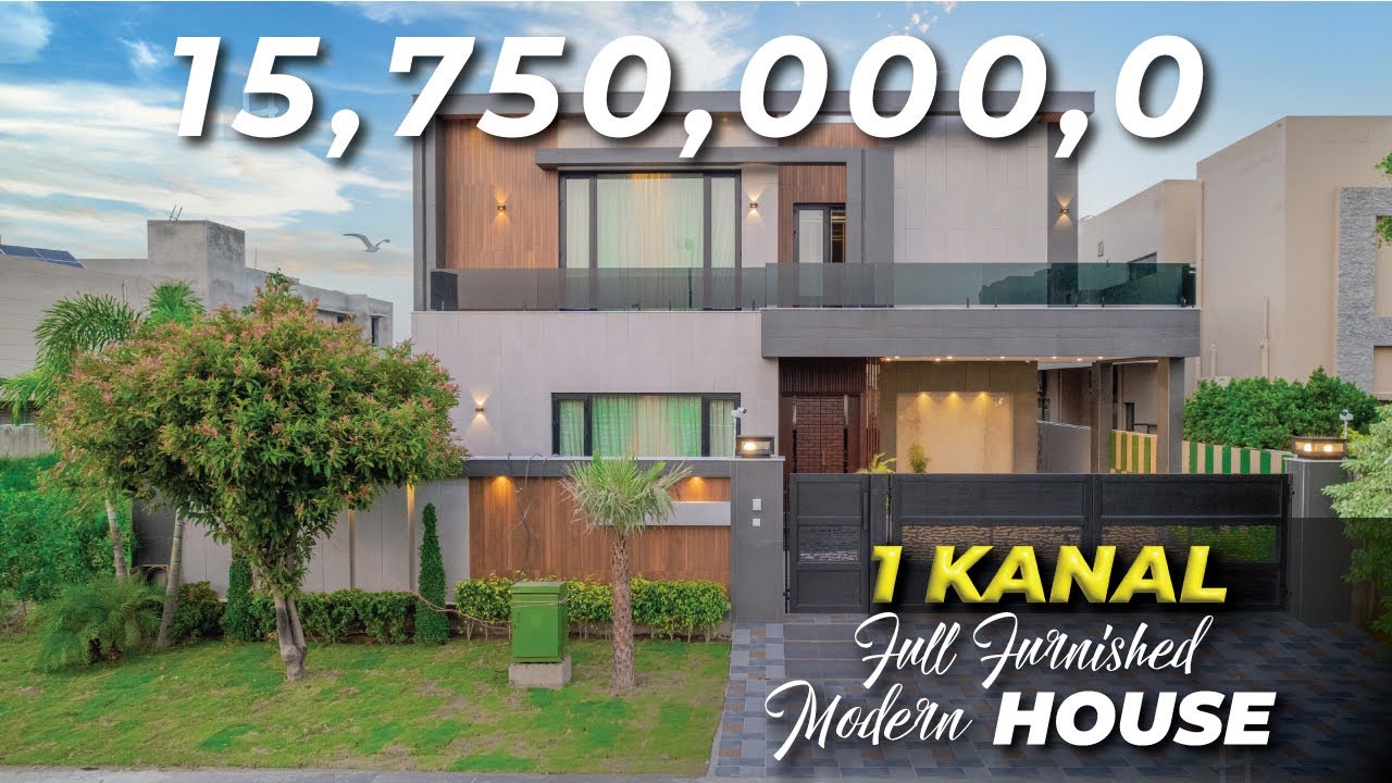 Near Defence Raya Golf Course 1 Kanal Full Furnished Brand New Modern ...