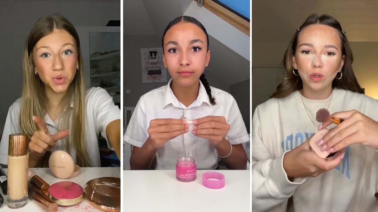 GRWM ( Get Ready With Me ) Makeup Tutorial Tiktok Compilation ️ ...