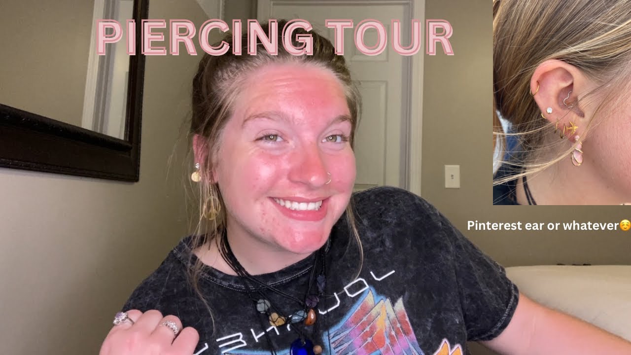 13 PIERCINGS TOUR #piercing #tour #2024 #pain #life - YouTube