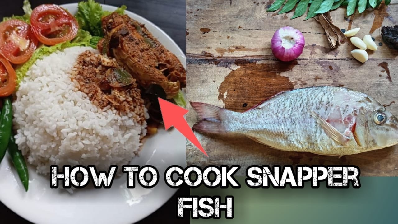 how to cook snapper fish very tasty and how to properly cut a fish ...