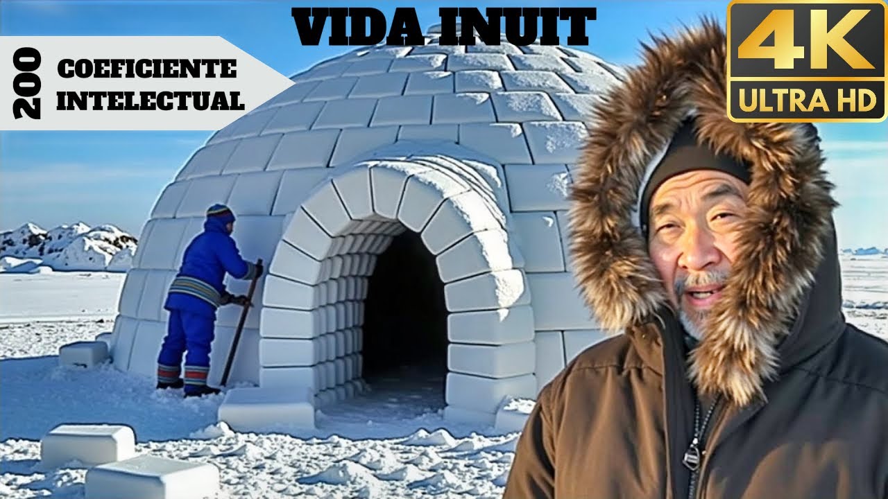 Cómo los inuit construyen un iglú inuit real en 2 horas - YouTube