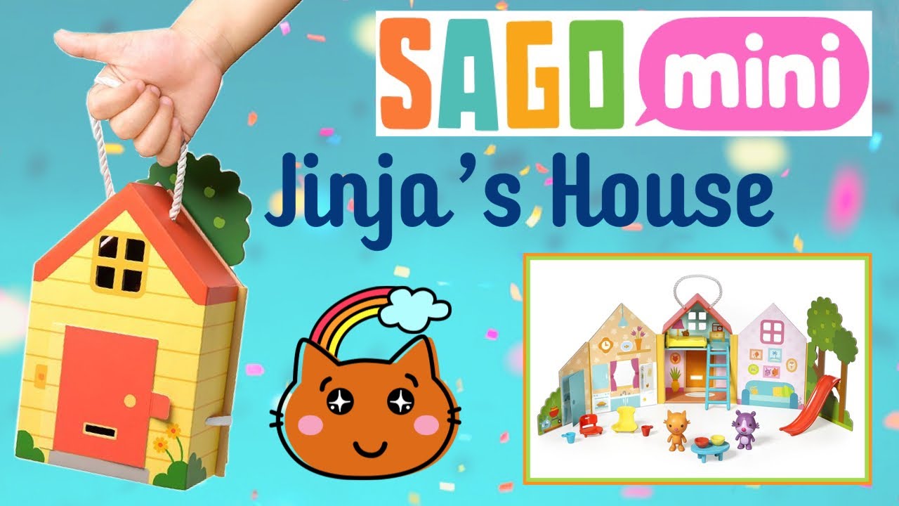 🏠 JUGANDO CON SAGO MINI 🐱 Jinja’s Playhouse - Pretend Play - Top toys ...