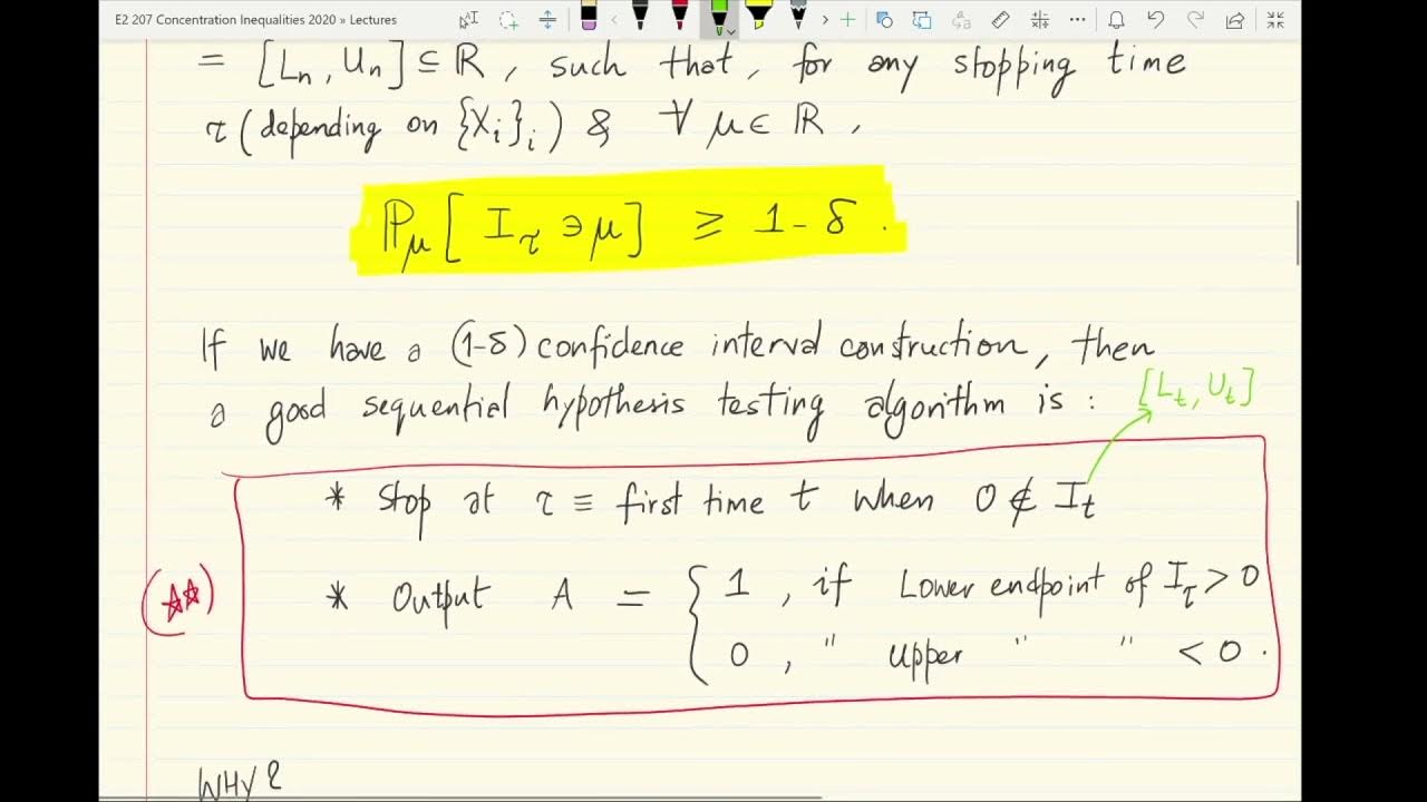 mod08lec25 Uniform deviation bounds for random walks and the law of the iterated logarithm - YouTube