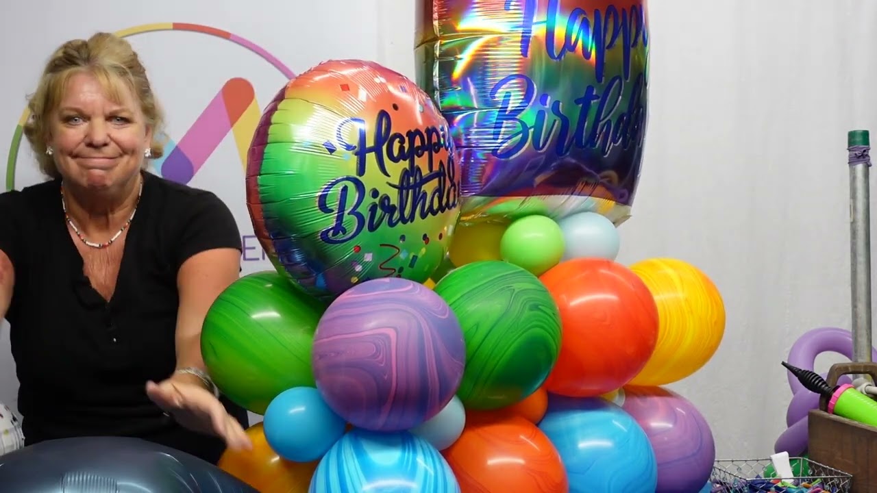 Mayflower Party Balloon Basics Air-Filled Long Marquee - YouTube