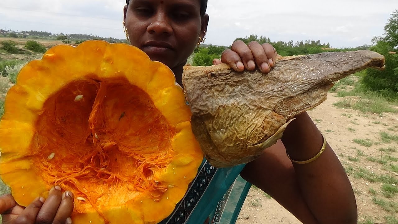 AWESOME TASTY Dry Shark Fish with Pumpkin Curry Recipe | sura karuvadu ...