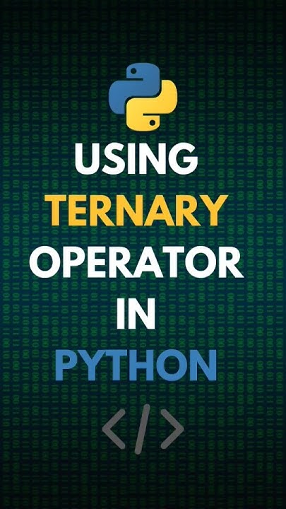 Python Ternary Operator: Write Cleaner, More Concise Code #pythontips #python #phython #coding # ...
