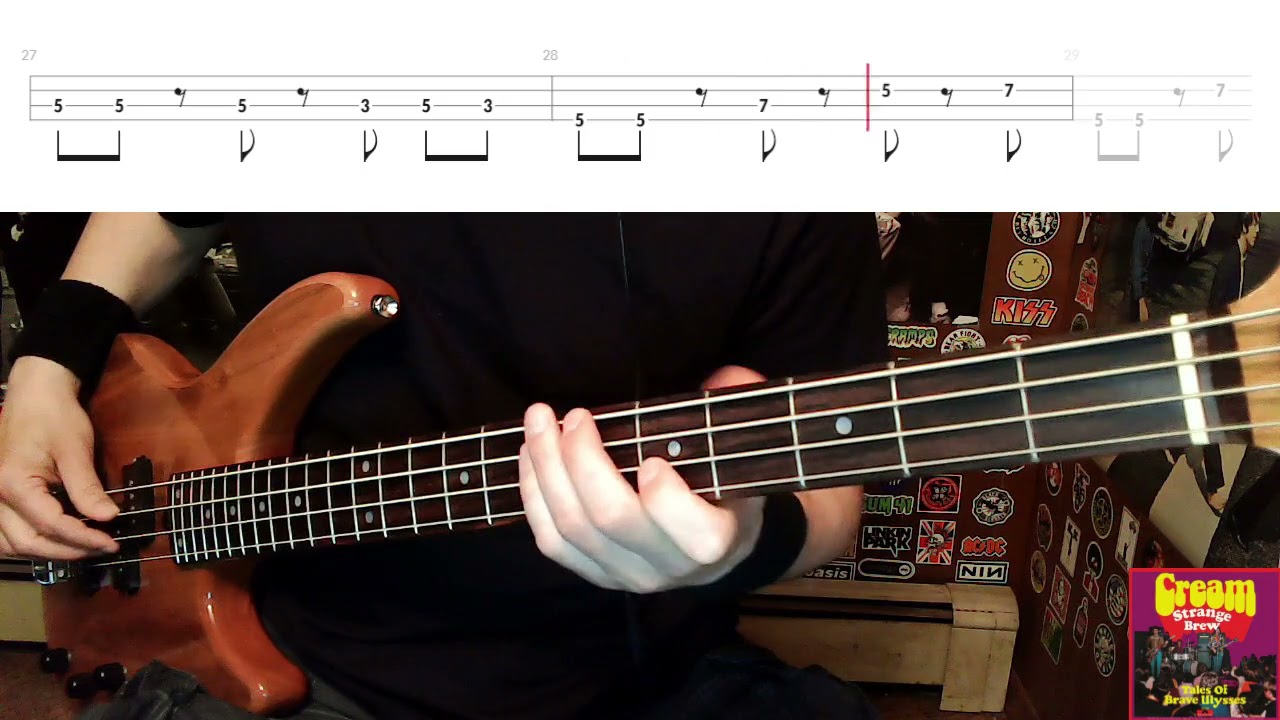 Strange Brew by Cream - Bass Cover with Tabs Play-Along - YouTube