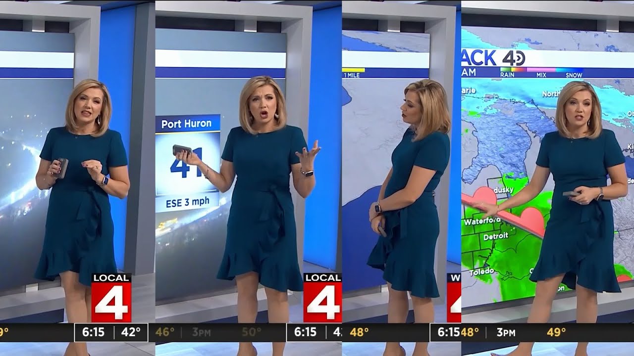 Ashlee Baracy from WDIV Local 4 Detroit with the morning Weather report ...