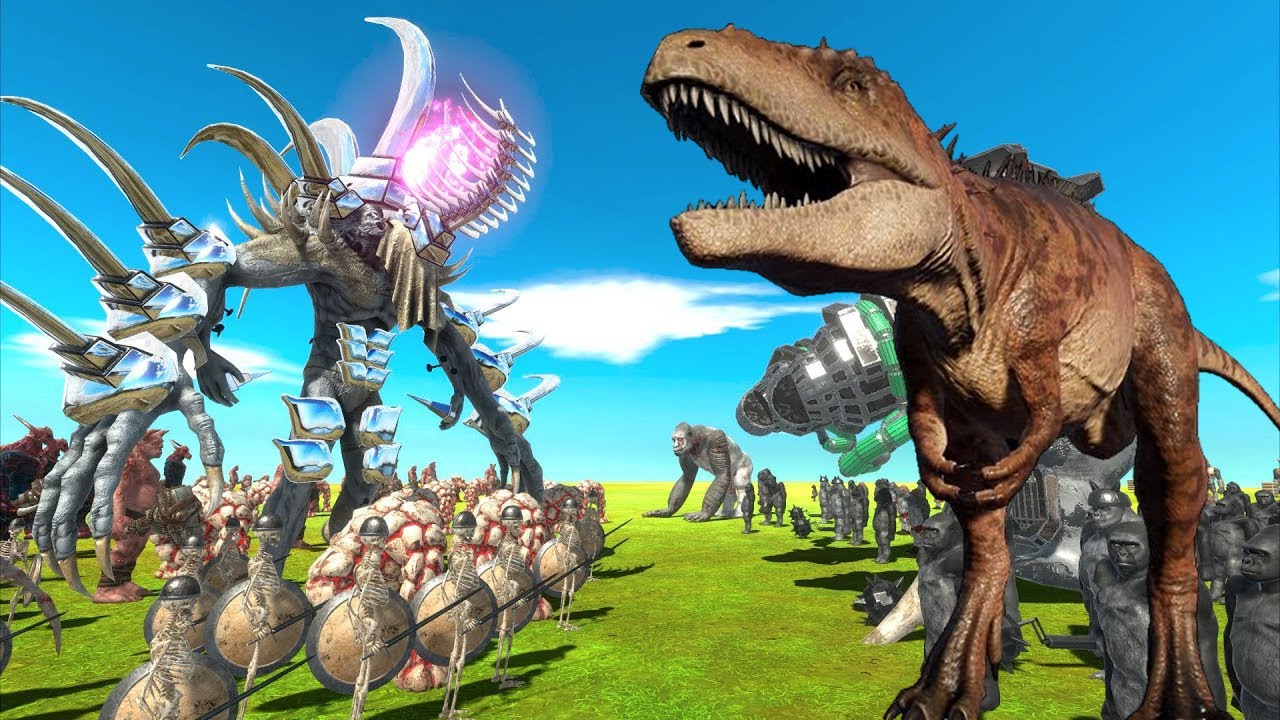 Goro Evolves VS Scourge Evolves - Animal Revolt Battle Simulator - YouTube