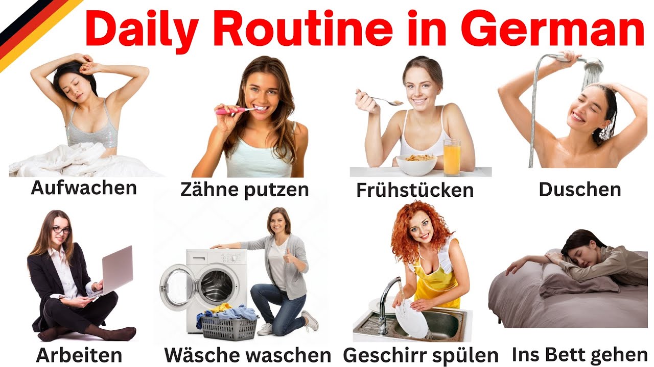 Daily Routines in German | Daily Routines Vocabulary | Learn German ...