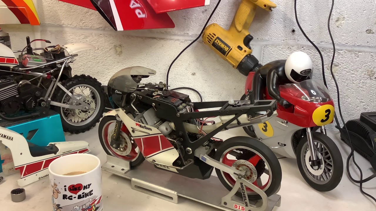 Scratch built 1986 Pico 21 powered Rc motorcycle and other vintage ic ...