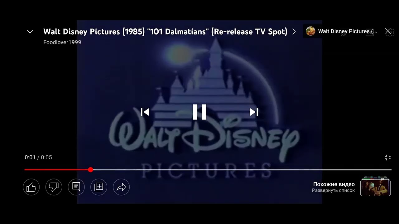 Walt Disney Pictures (1985) 101 Dalmatians (Re-release TV Spot) - YouTube