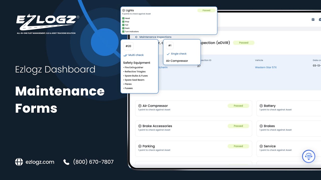 EZLOGZ DASHBOARD: MAINTENANCE FORMS - YouTube