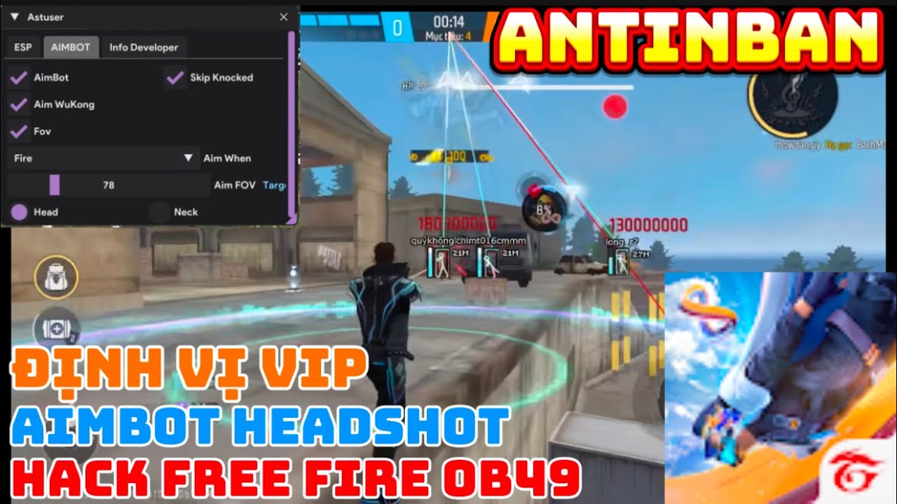 Hack FF OB49 | Mod Menu Headshot Siêu Vip, Android & iOS Antiban - YouTube