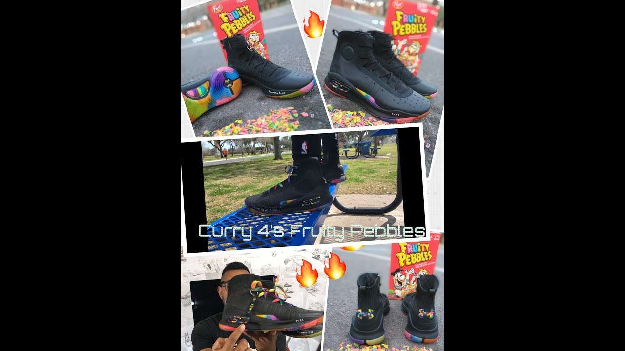 UA Curry 4's Fruity Pebbles Review ESPANOL!!! - YouTube