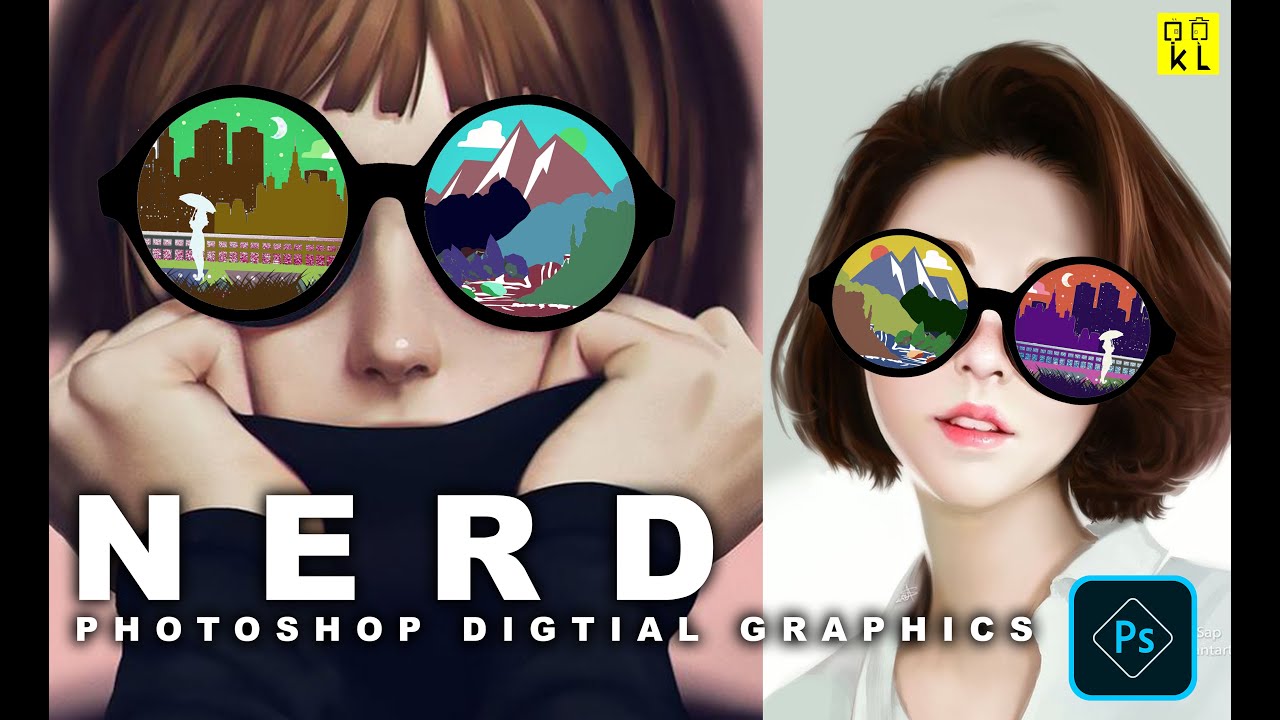 Vector Art Nerd Effect in Photoshop | Kloo Studio - YouTube