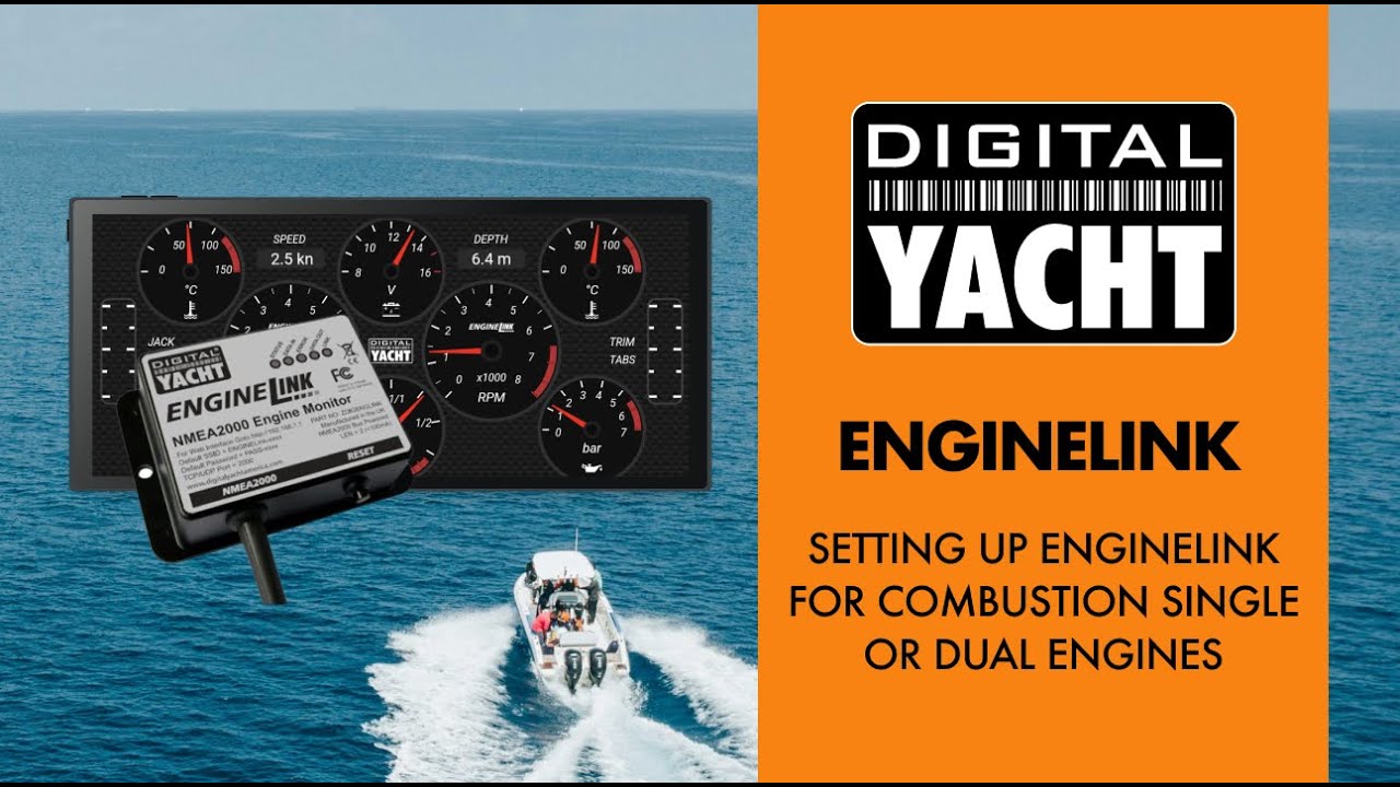 Setting up EngineLink for single or dual engines - Digital Yacht - YouTube