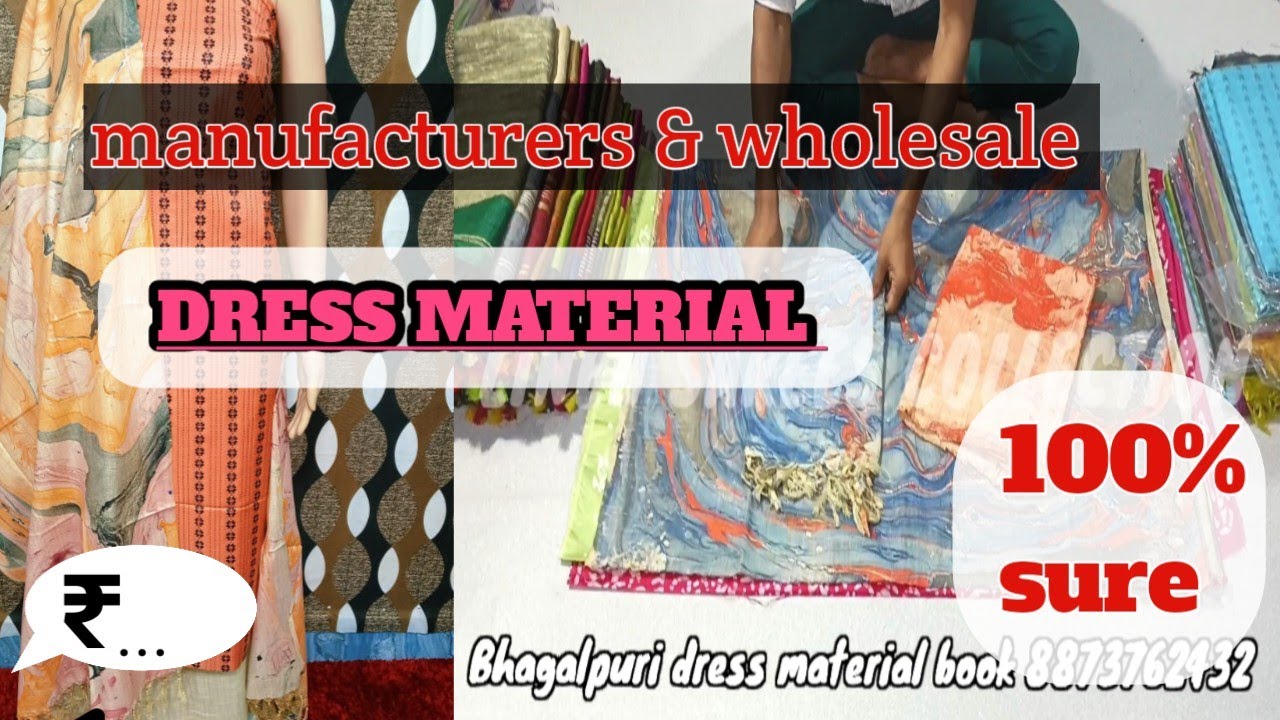 Bhagalpuri dress materials|| Dress material design|| Churidar materials ...