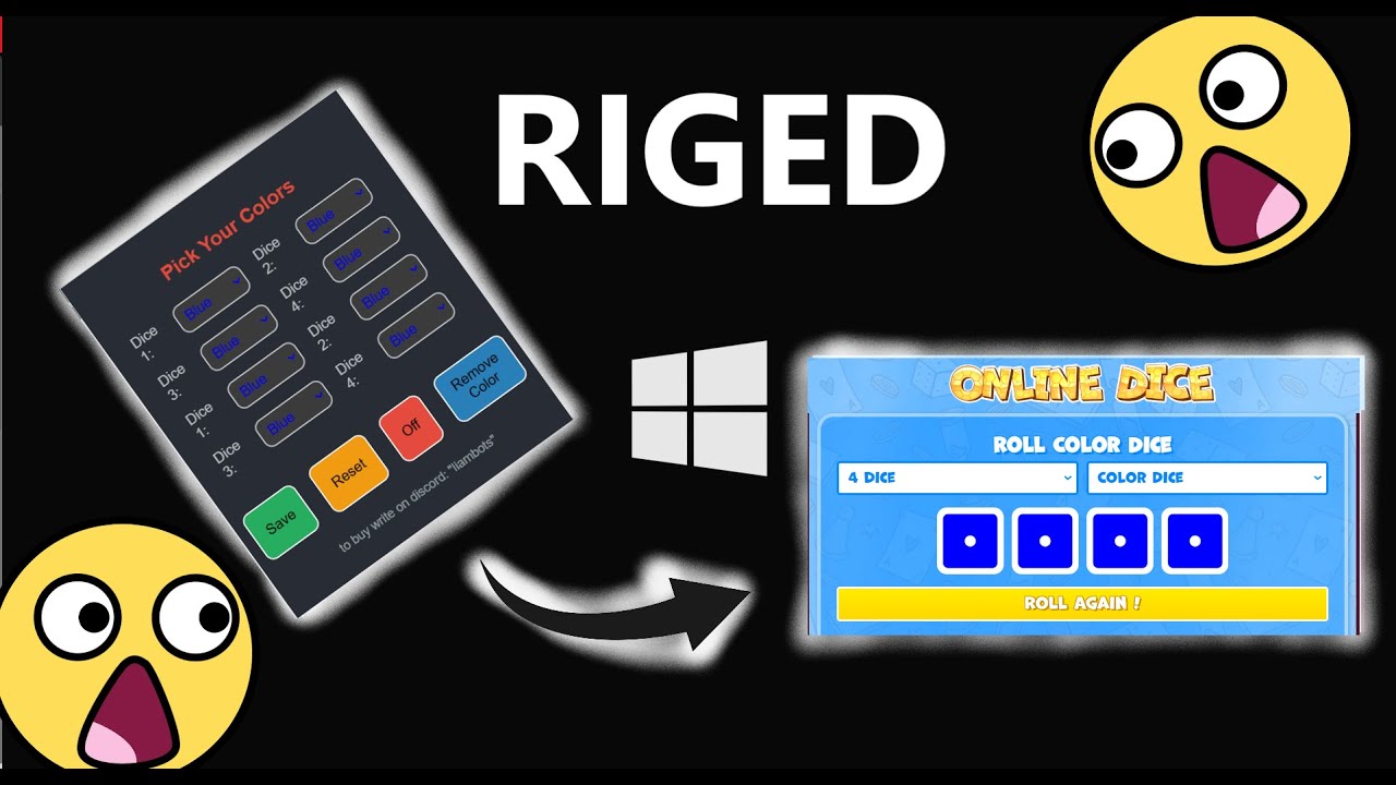 RIGGED COLOR DICE !!! FREEE !!!! LEAKED !!! - YouTube