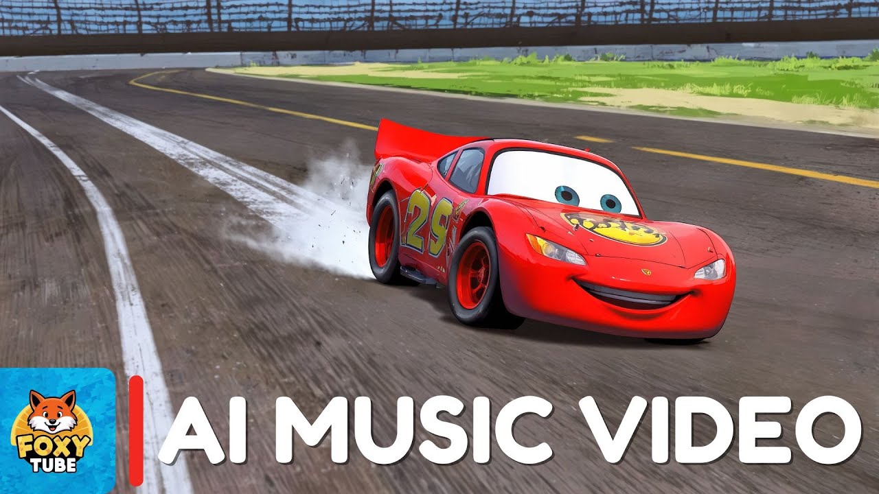 Disney Pixar Cars Animated AI Music Video For Kids - YouTube