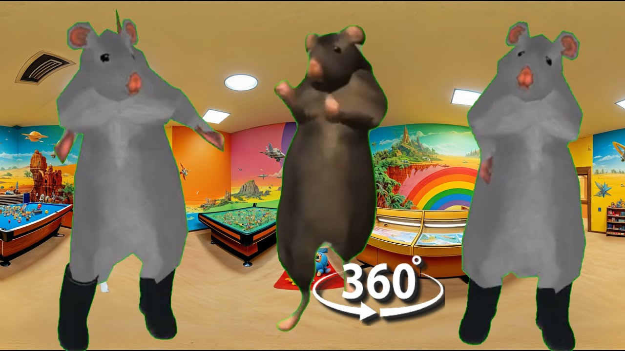 Chess Type Beat Rat Dance in the room in 360° Video VR - YouTube